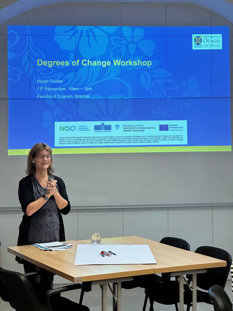 Gostovanje prof. dr. Hazel Tucker iz Univerze Otago - Fakulteta za turizem